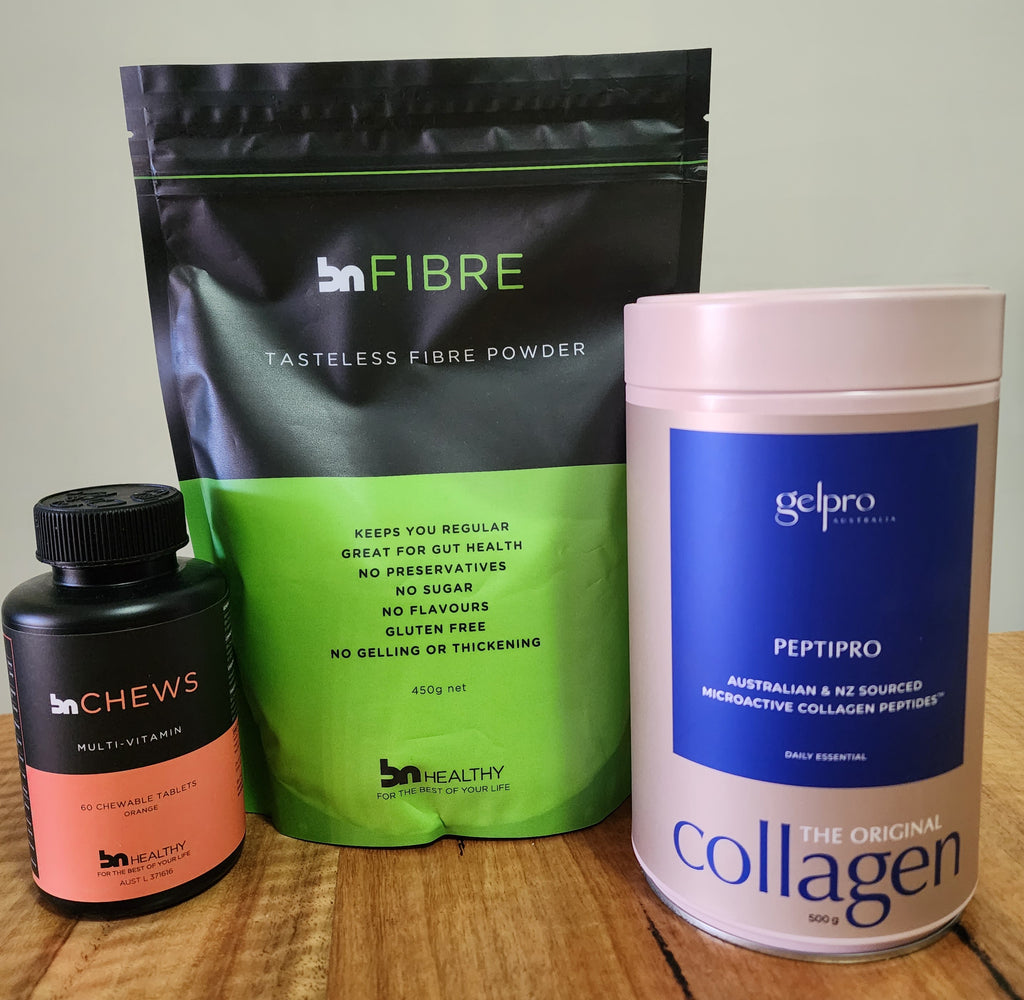 The Essentials Starter Kit - BN Chewable Multivitamins + Gelpro Peptip ...